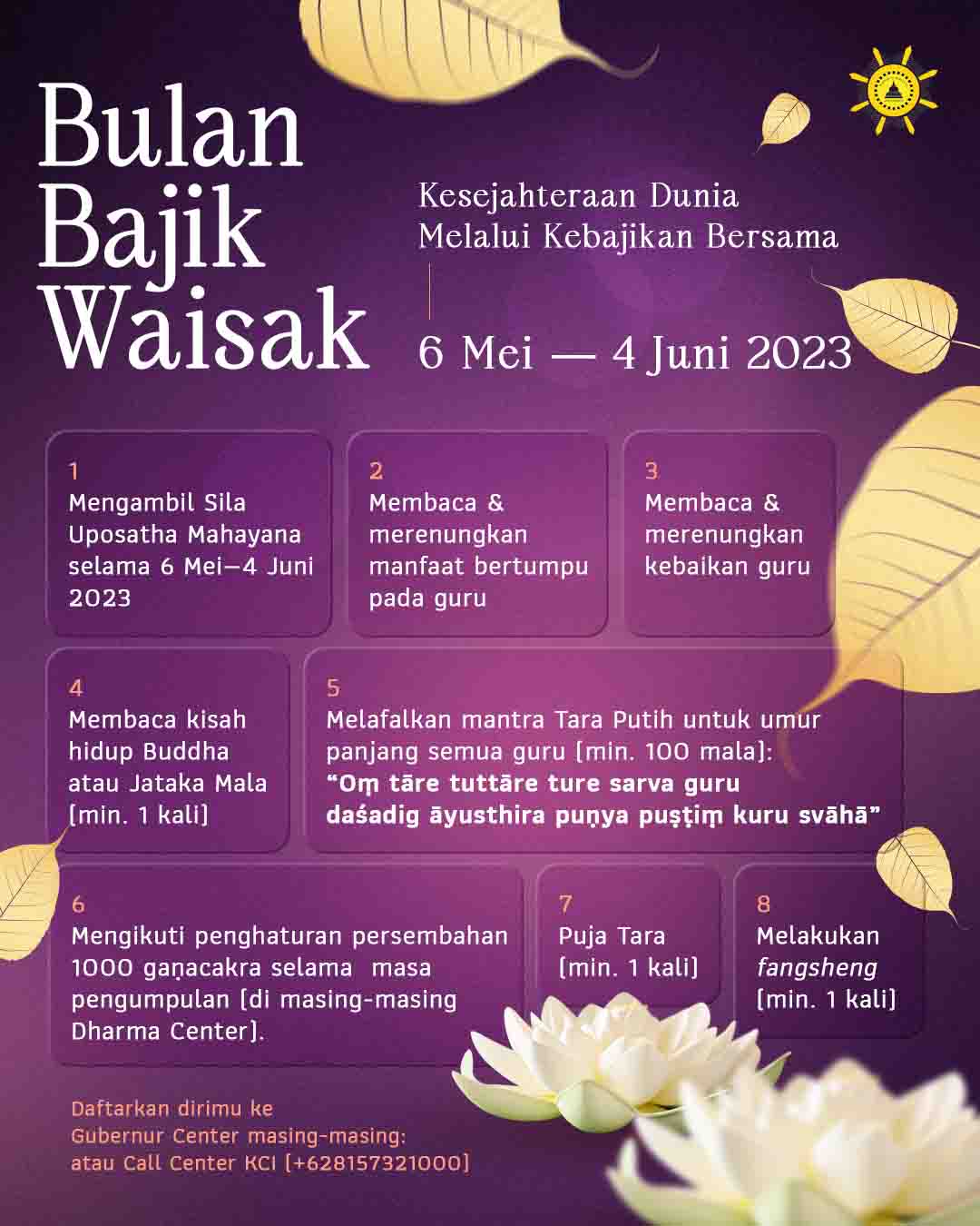 Waisak 2023: Kesejahteraan Dunia Melalui Kebajikan Bersama - Kadam ...